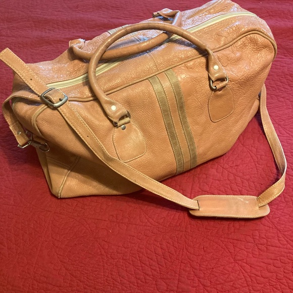 Bags | Latico Genuine Leather Weekender Duffle Bag Wshoulder Strap ...